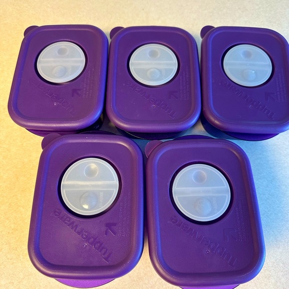 Tupperware | Kitchen | Tupperware Rock N Serve Purple Cup Vented ...